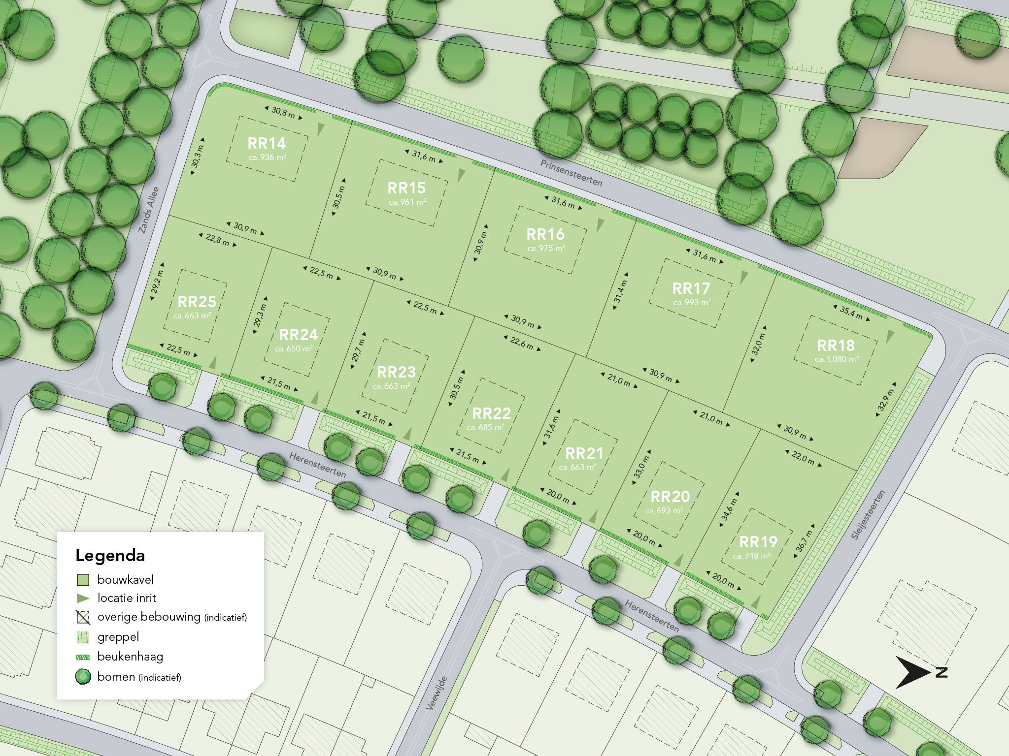 Wijziging in de commerciële verkaveling